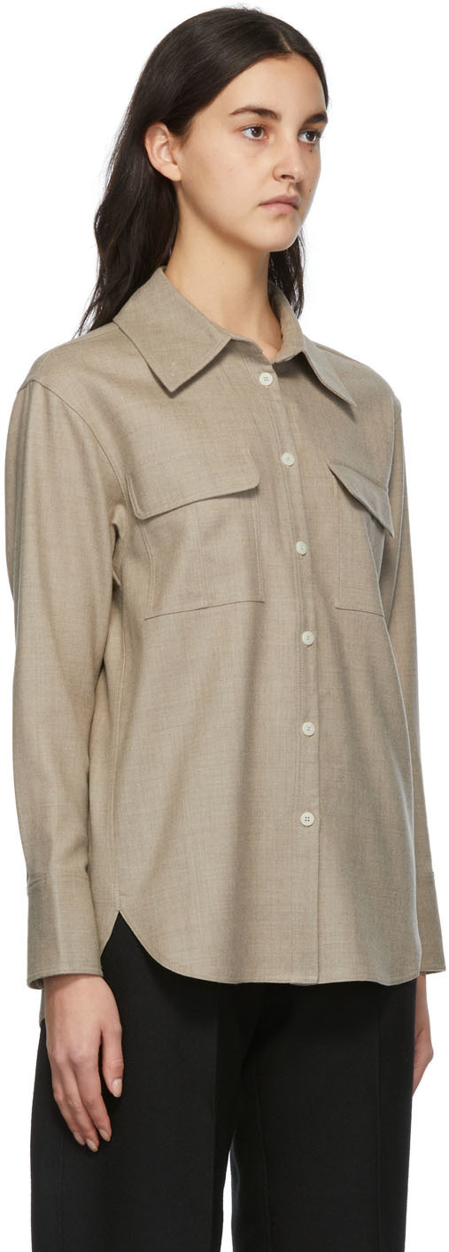 GIA STUDIOS Beige Collared Shirt GIA STUDIOS