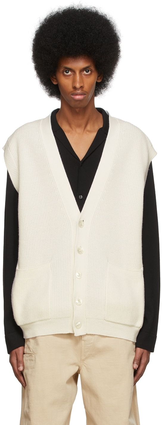 Agnona Off-White Vest Cardigan Agnona