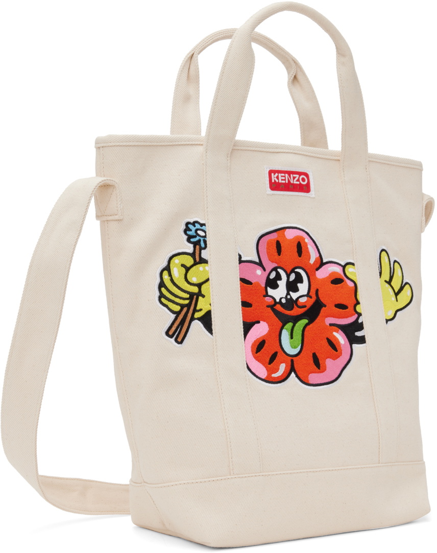 Kenzo Beige BOKE Boy Strap Tote Kenzo