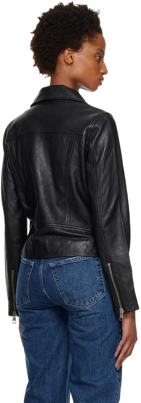 Ksubi Black Amplify Leather Jacket Ksubi