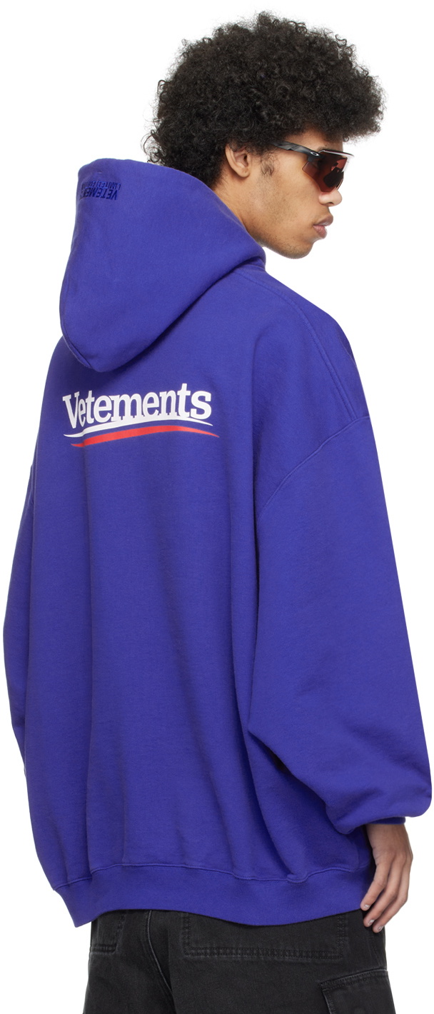 VETEMENTS Blue Campaign Hoodie Vetements