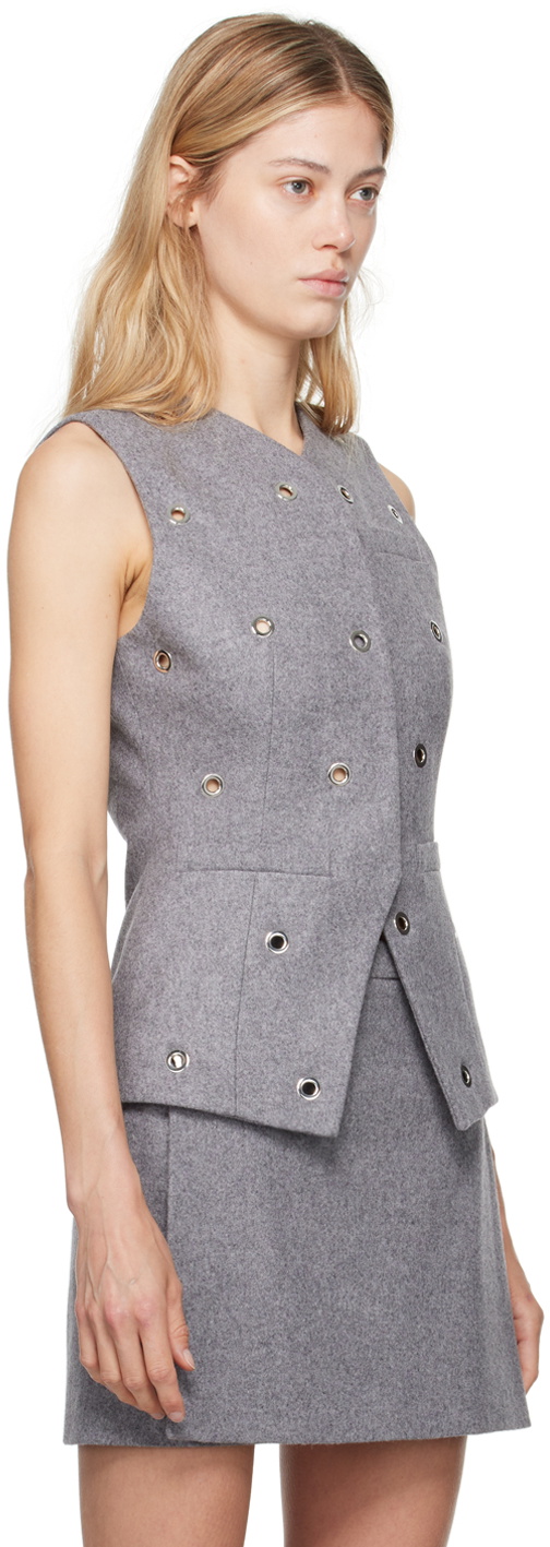 MSGM Gray Studs Vest MSGM