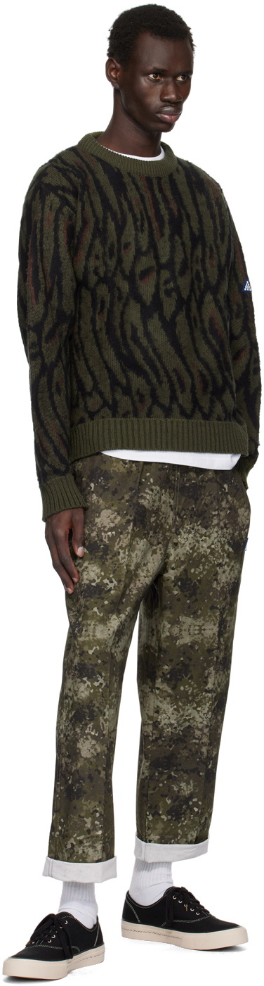 DEVÁ STATES Green Brushed Knit Pantera Sweater DEVÁ STATES