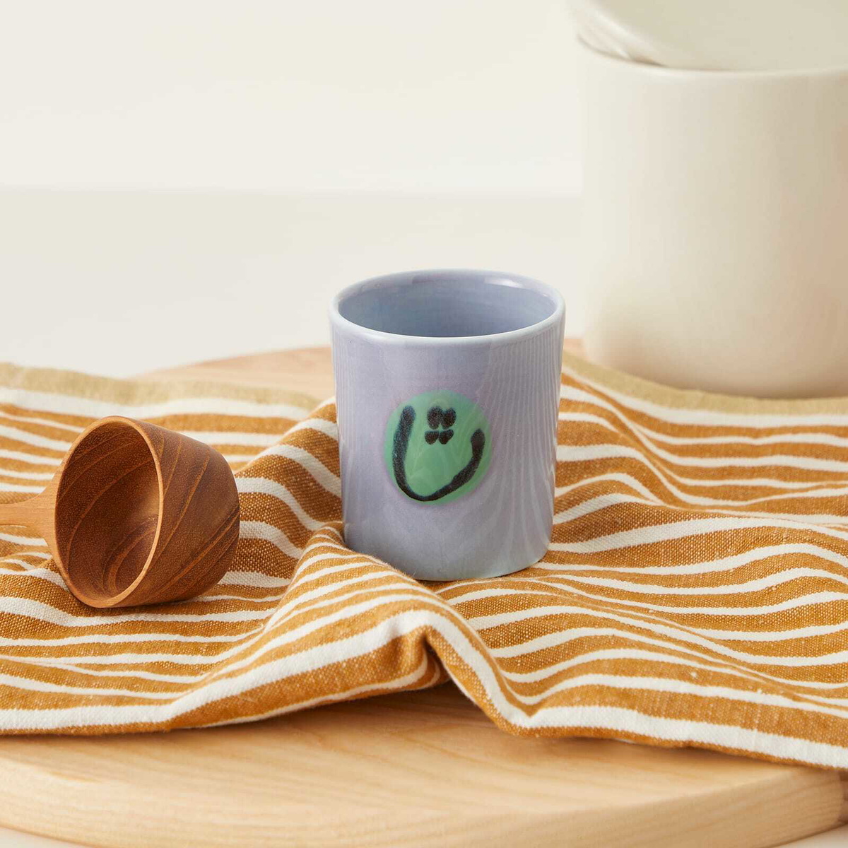 Frizbee Ceramics Bulle Cup in Blue Alien Frizbee Ceramics