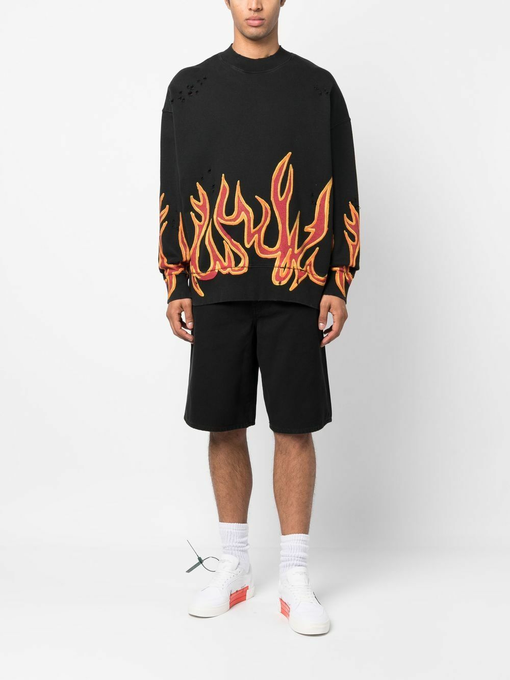 OFF-WHITE - Cotton Shorts Off-White