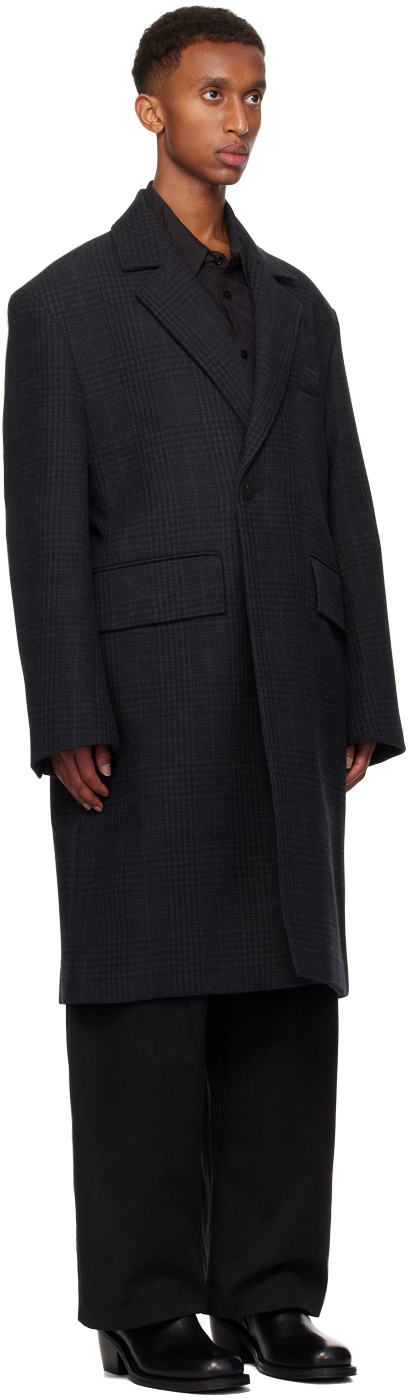 Studio Nicholson Gray Brooke Coat Studio Nicholson