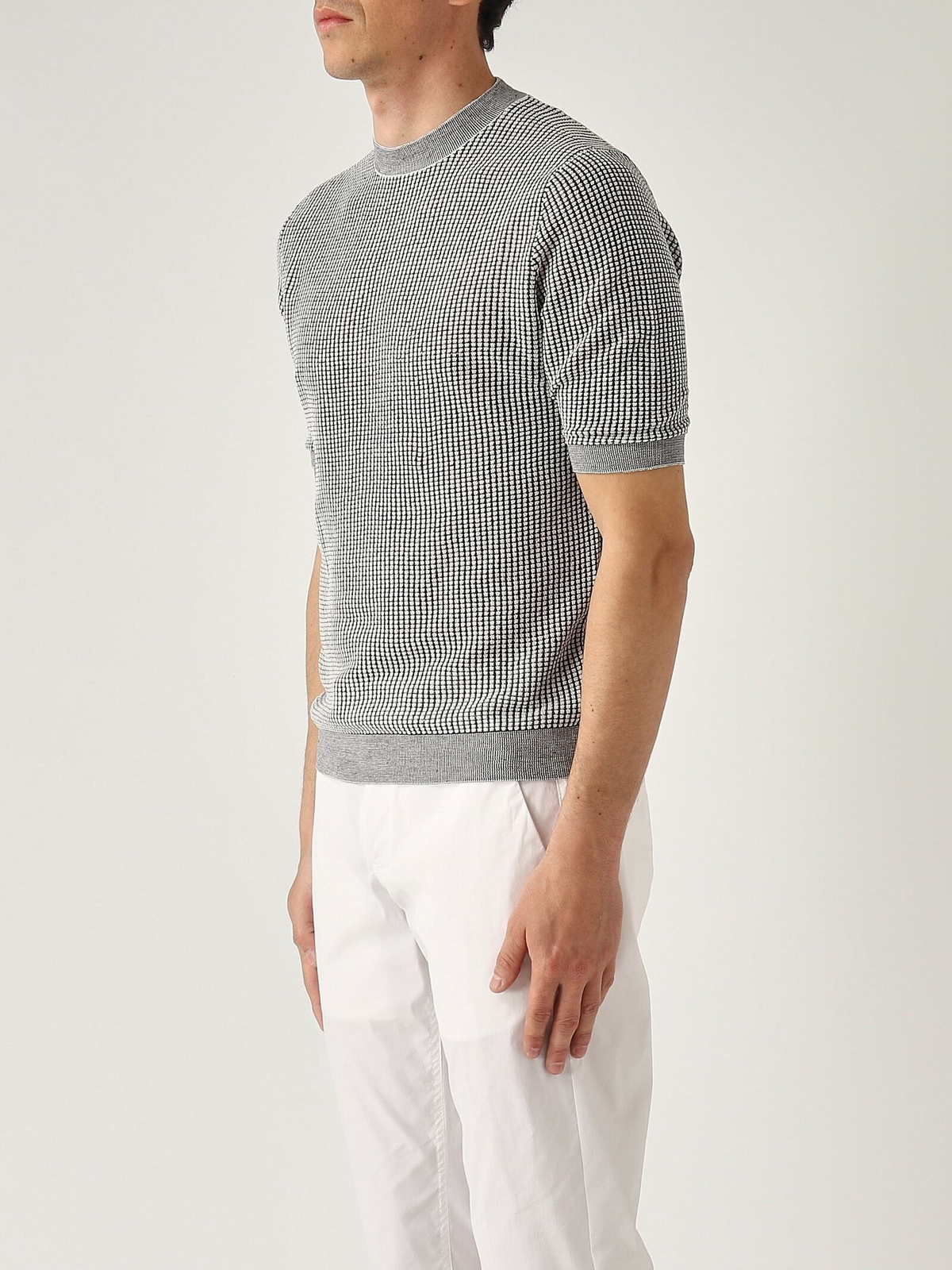 Ballantyne Pullover M/c Punto Waffle Sweater Ballantyne