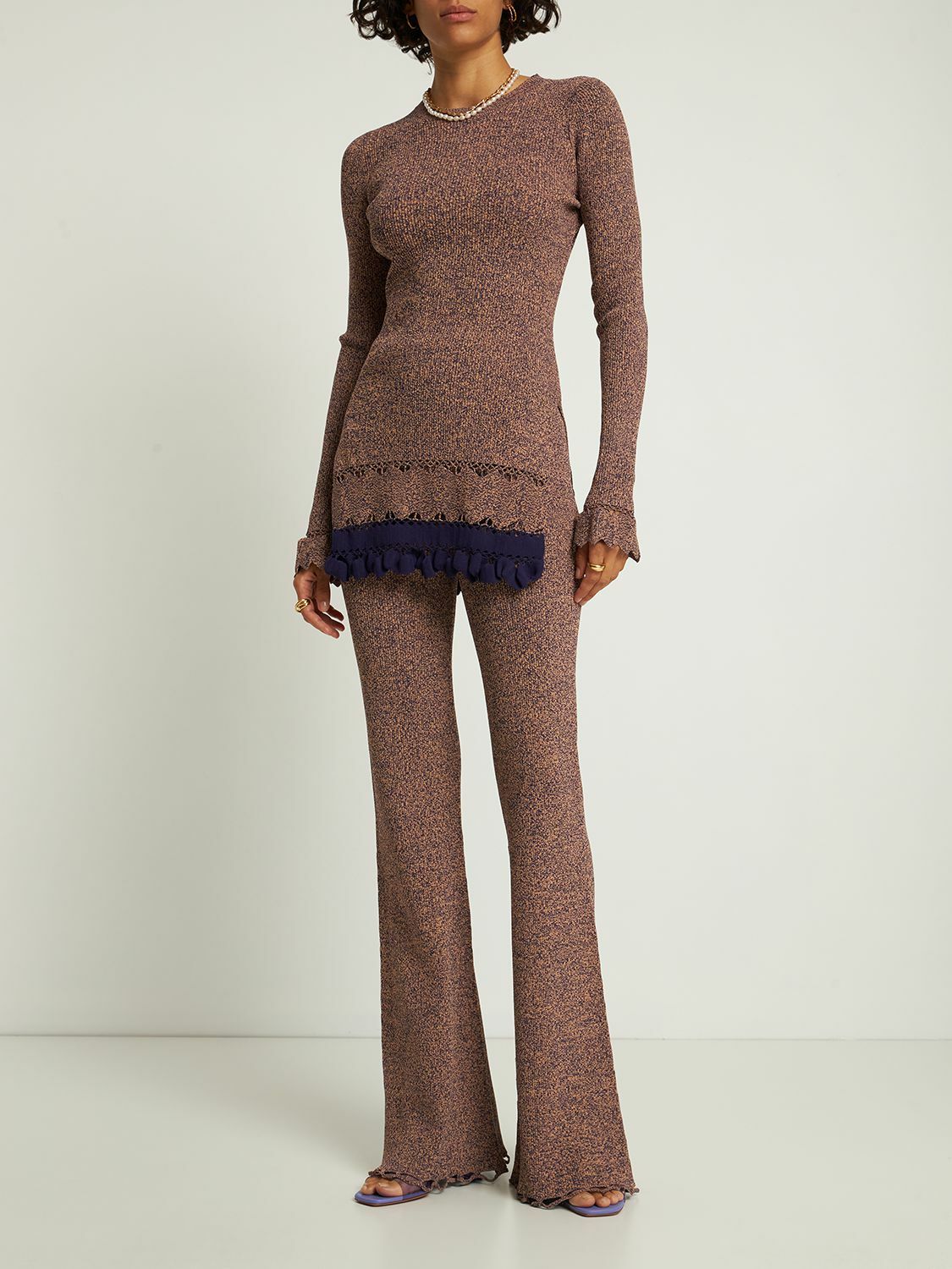 ULLA JOHNSON - Katja Knitted Viscose Blend Top Ulla Johnson