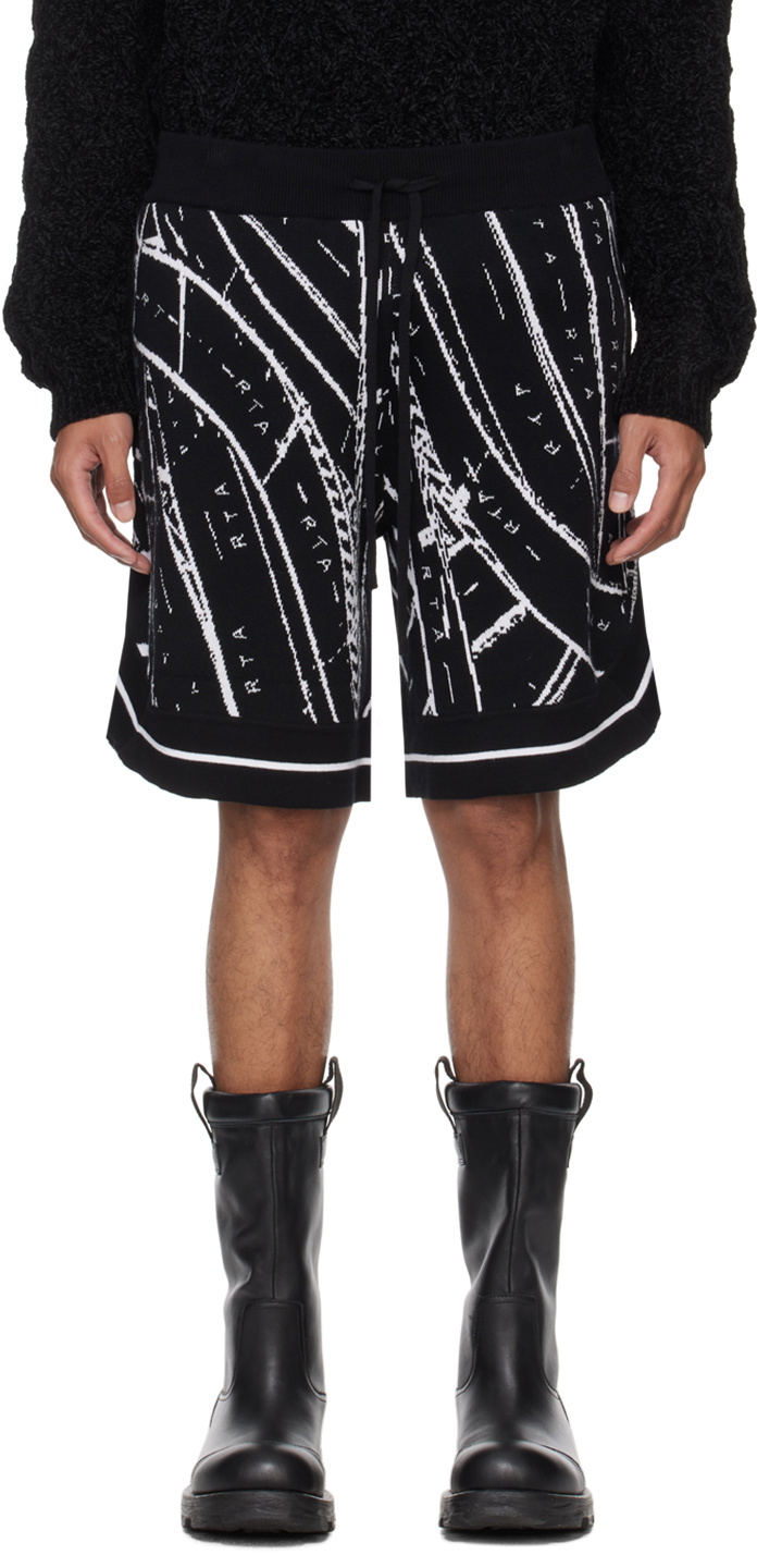 RTA Black Drawstring Shorts RtA