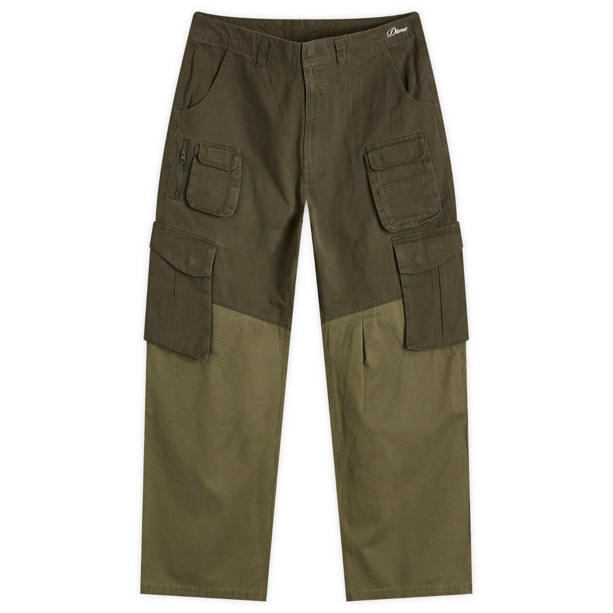 Dime Men's Fishing Cargo Pants in Olive Dime