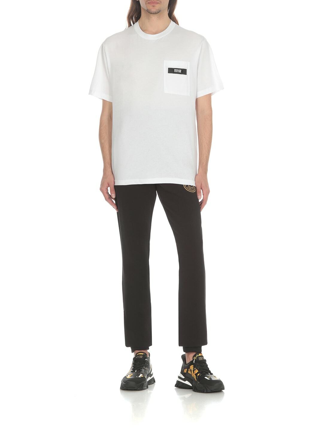Versace Jeans Couture Logo Embroidered Drawstring Waist Track Pants Versace