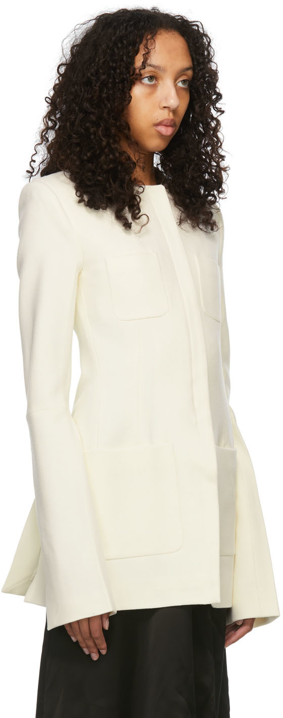 Maximilian Davis Off-White Virgin Wool Jacket