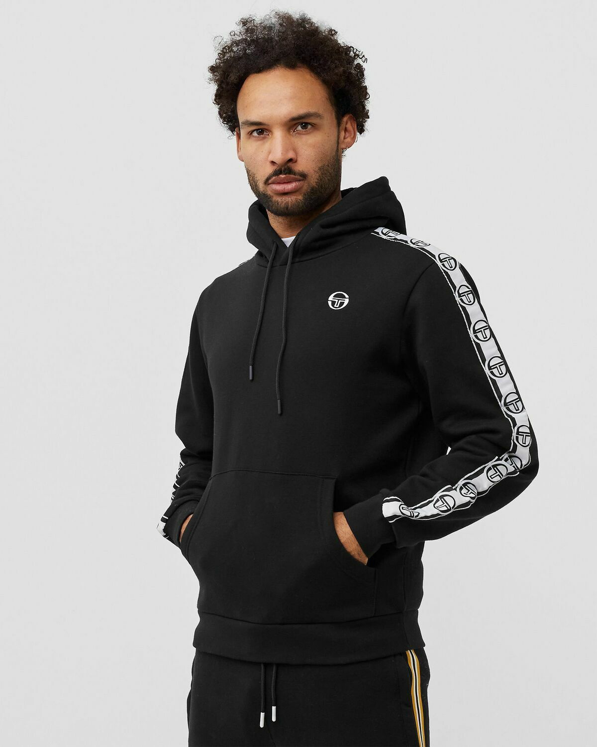Sergio Tacchini Delaco 022 Hoodie Black - Mens - Hoodies Sergio Tacchini