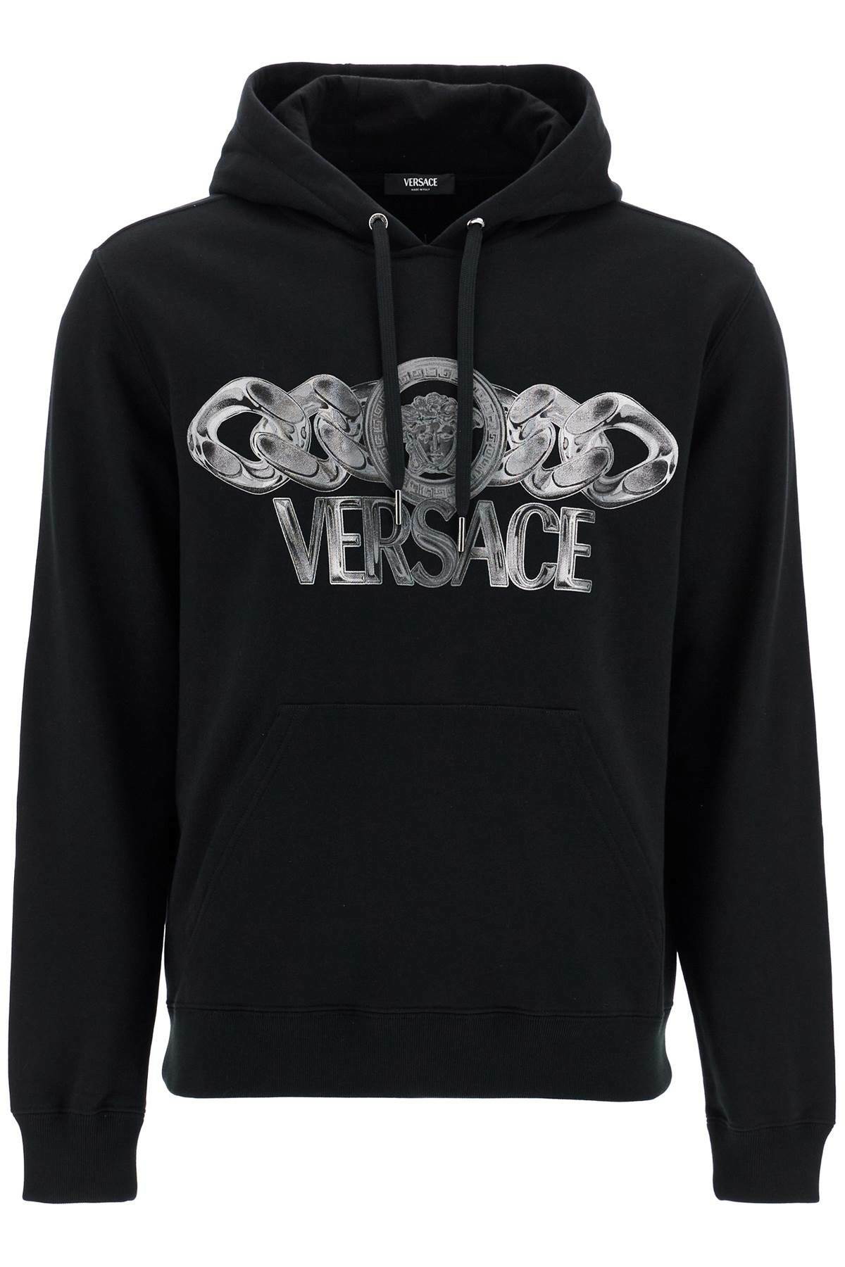 VERSACE 'hooded sweatshirt with medusa Black Versace