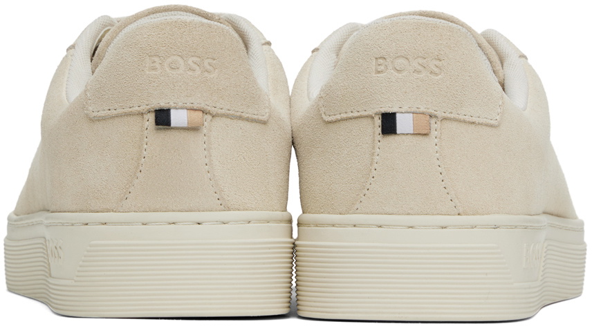 BOSS Beige Suede Sneakers BOSS