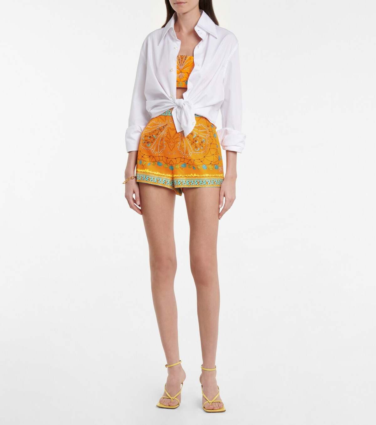 Pucci High-rise printed silk shorts Emilio Pucci