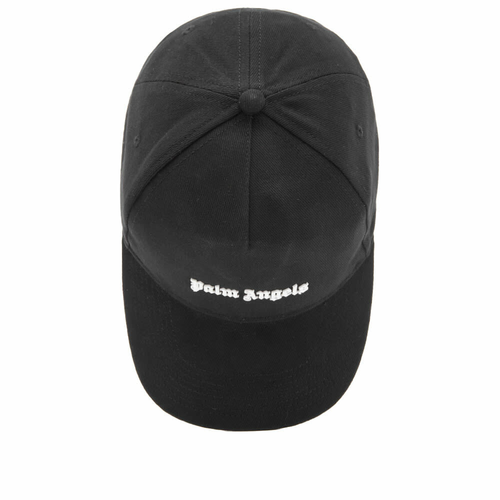 Palm Angels Men's Classic Logo Cap in Black/White Palm Angels