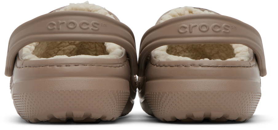 Crocs Beige Classic Lined Clogs Crocs