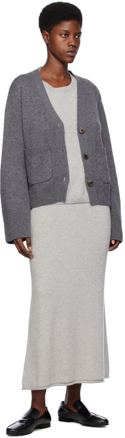 LISA YANG Grey Elin Maxi Skirt Lisa Yang