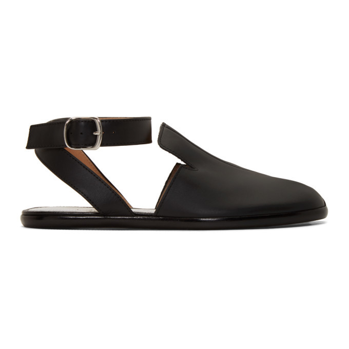 Maison Margiela Black Open Back Tabi Loafers Maison Margiela