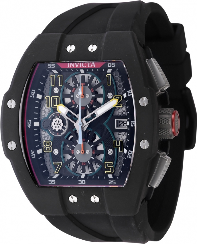 Invicta Racing Chronograph Quartz Black Dial Titanium Mens Watch 47191 ...