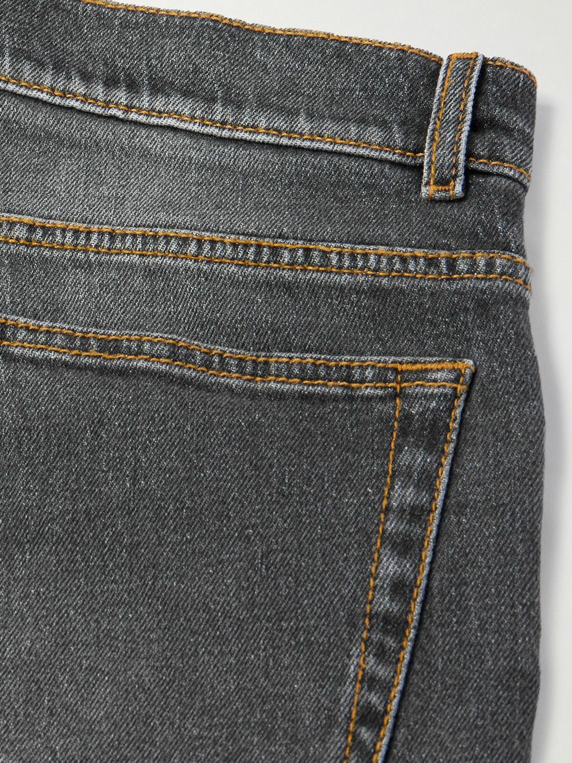 Etro - Slim-Fit Straight-Leg Logo-Embroidered Jeans - Gray Etro