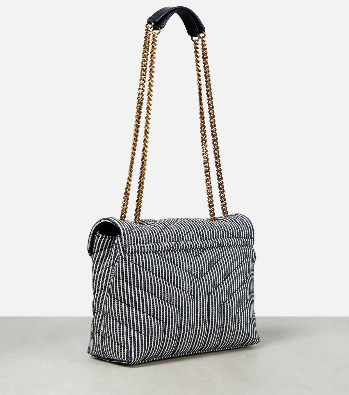 Saint Laurent - Loulou Small striped shoulder bag Saint Laurent