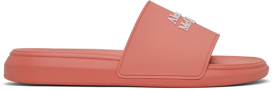 Alexander McQueen Pink Pool Slides Alexander McQueen