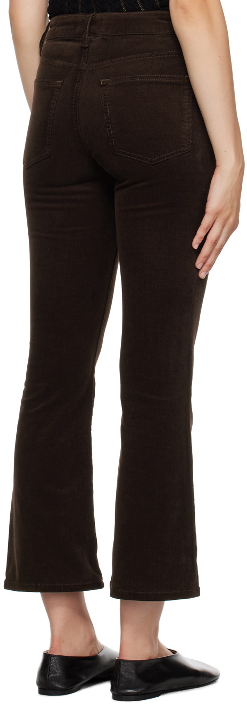 FRAME Brown 'Le Crop Mini Boot' Jeans Frame Denim