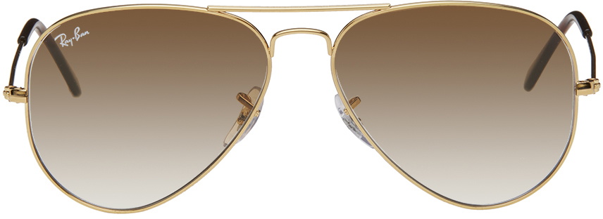 Ray-Ban Gold Aviator Sunglasses Ray Ban