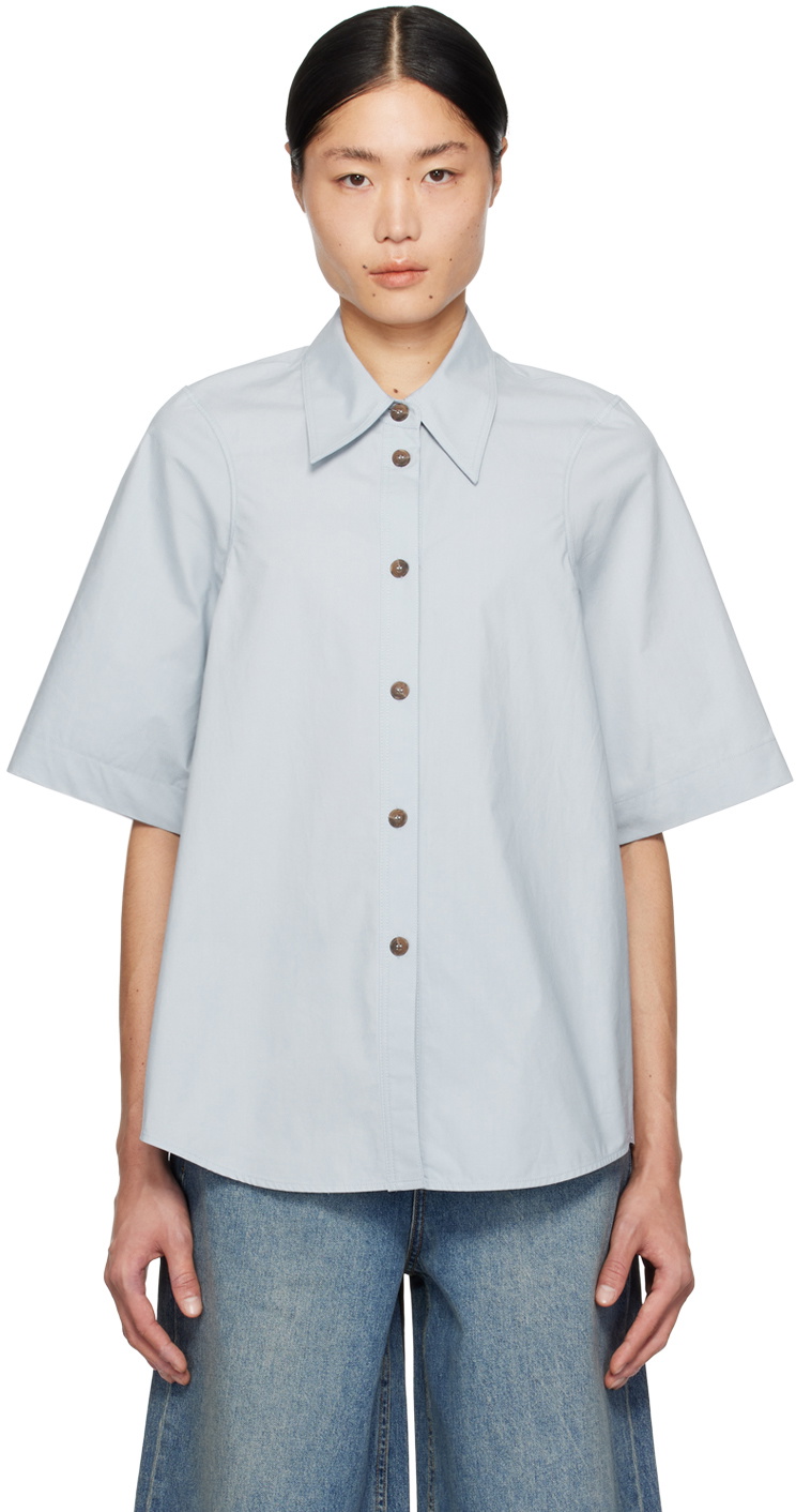 LOW CLASSIC Blue Button Shirt Low Classic