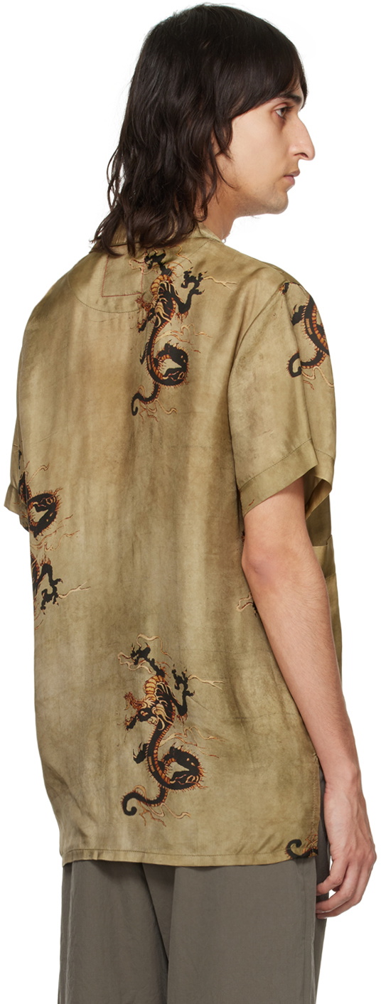 UMA WANG Tan Terry Shirt Uma Wang