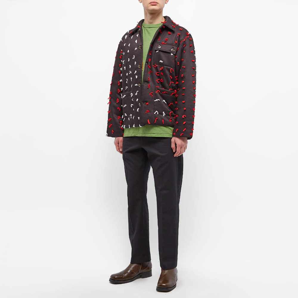 Bode Men's Duo Handtie Quilt Jacket in Black Multi Bode