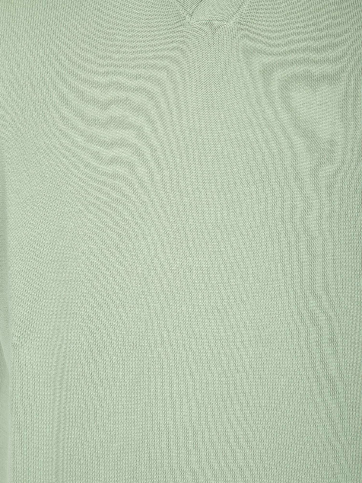 Canali Sage Green Cotton Polo Shirt Canali
