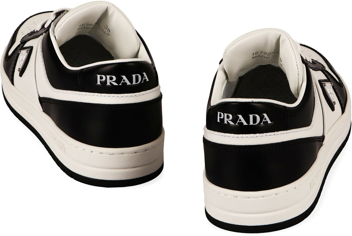 Prada Downtown Leather Low-top Sneakers Prada
