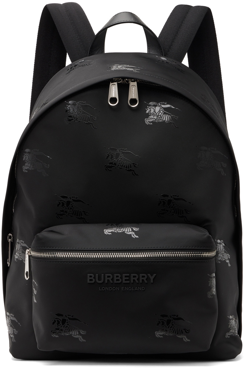 Burberry Black Equestrian Knight Backpack Burberry