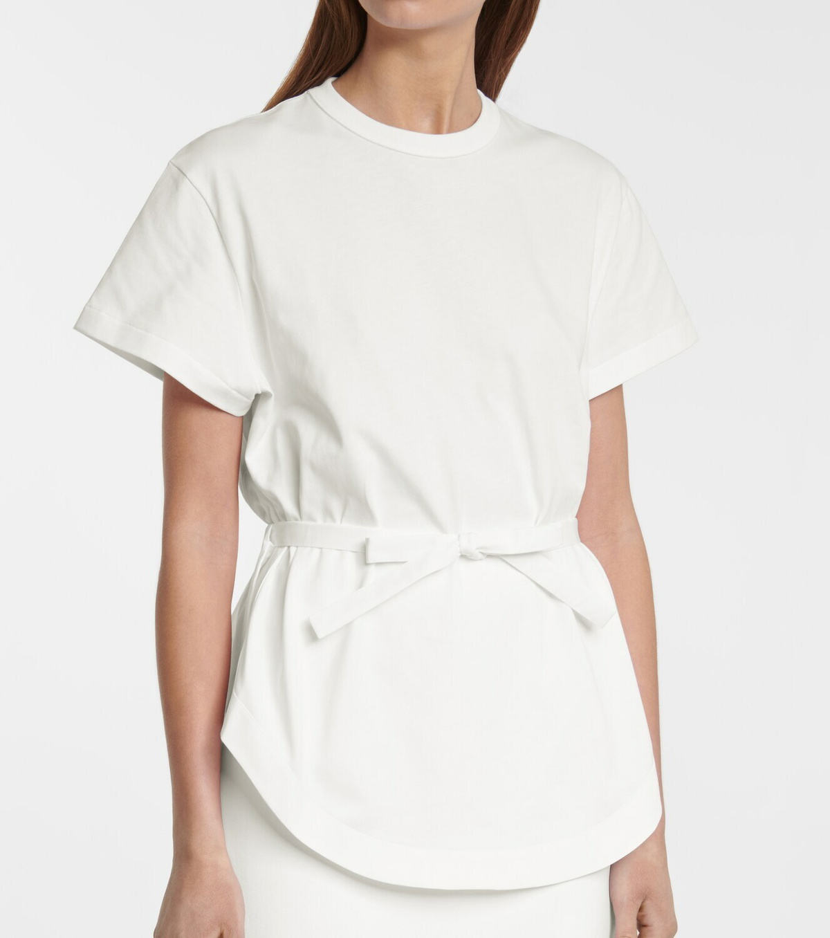 Alaïa Peplum cotton T-shirt ALAÏA