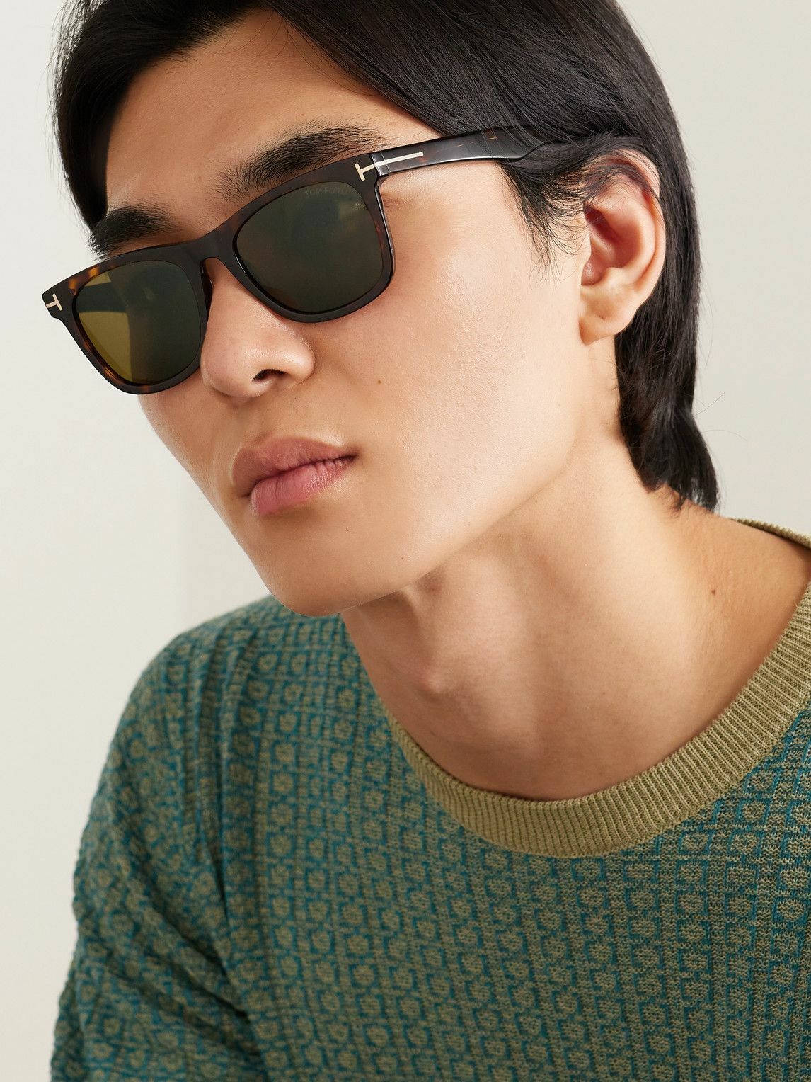 TOM FORD - Kevyn Square-Frame Tortoiseshell Acetate Sunglasses TOM FORD