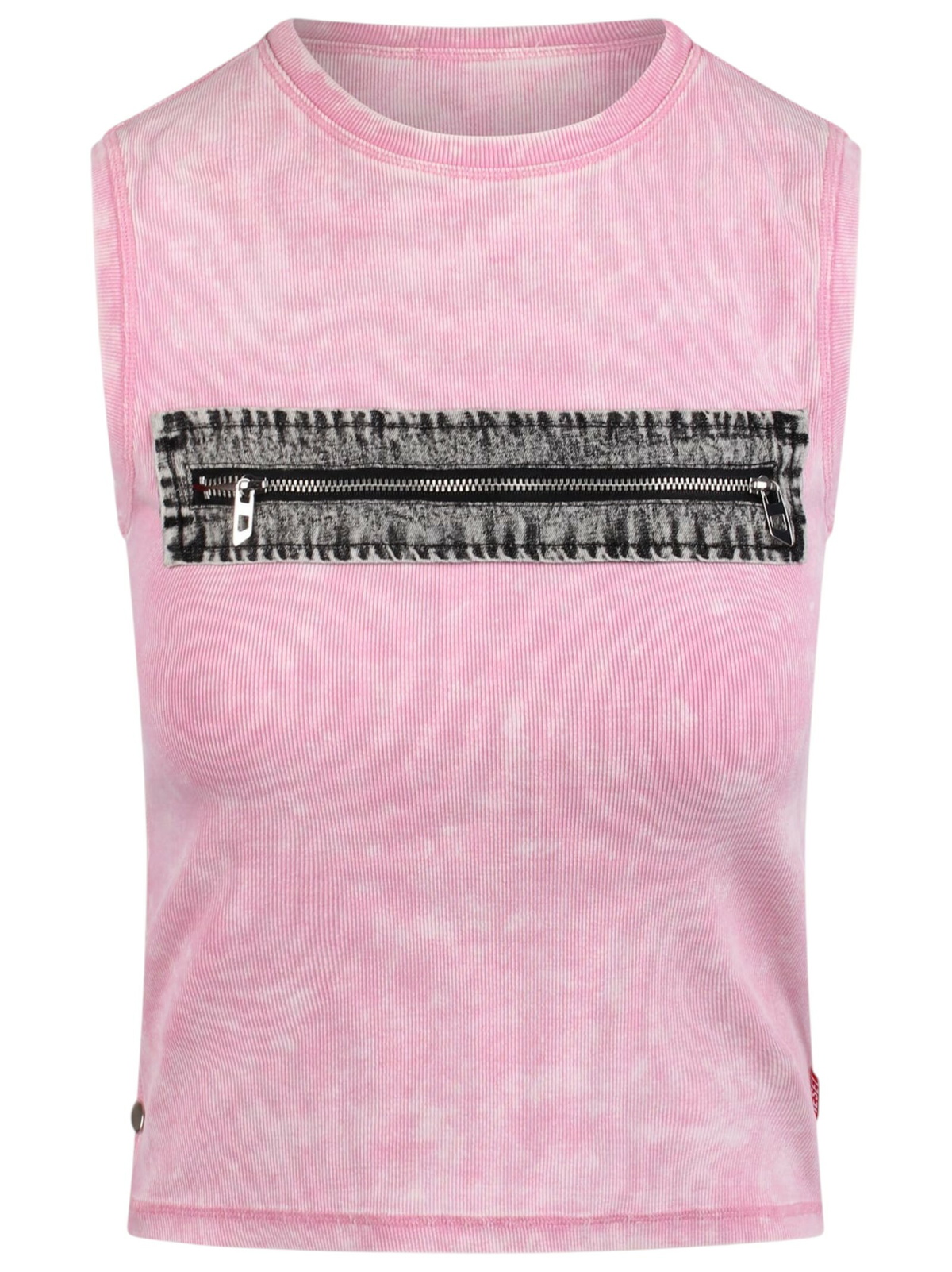 Diesel Sleeveless Top With Zipper Detail Diesel