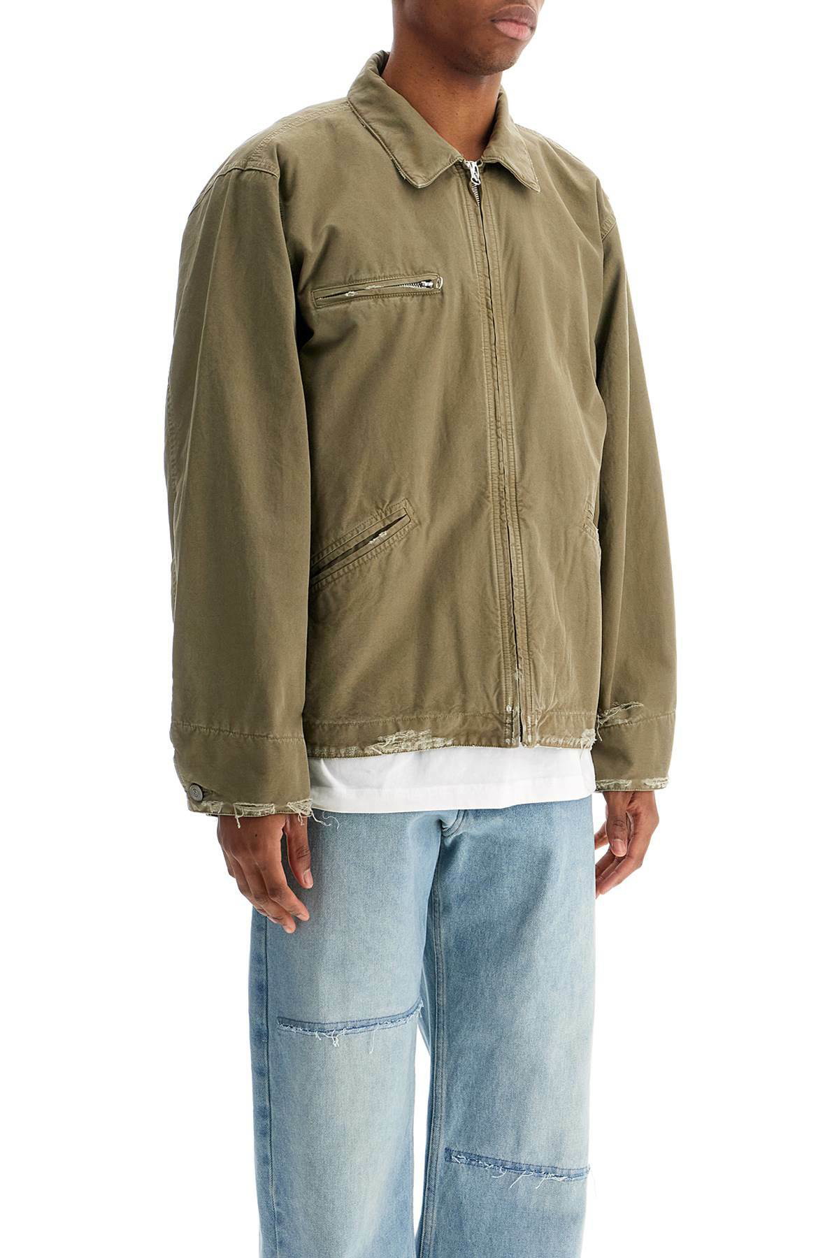 MM6 MAISON MARGIELA 'twill fabric blous Khaki MM6 Maison Margiela