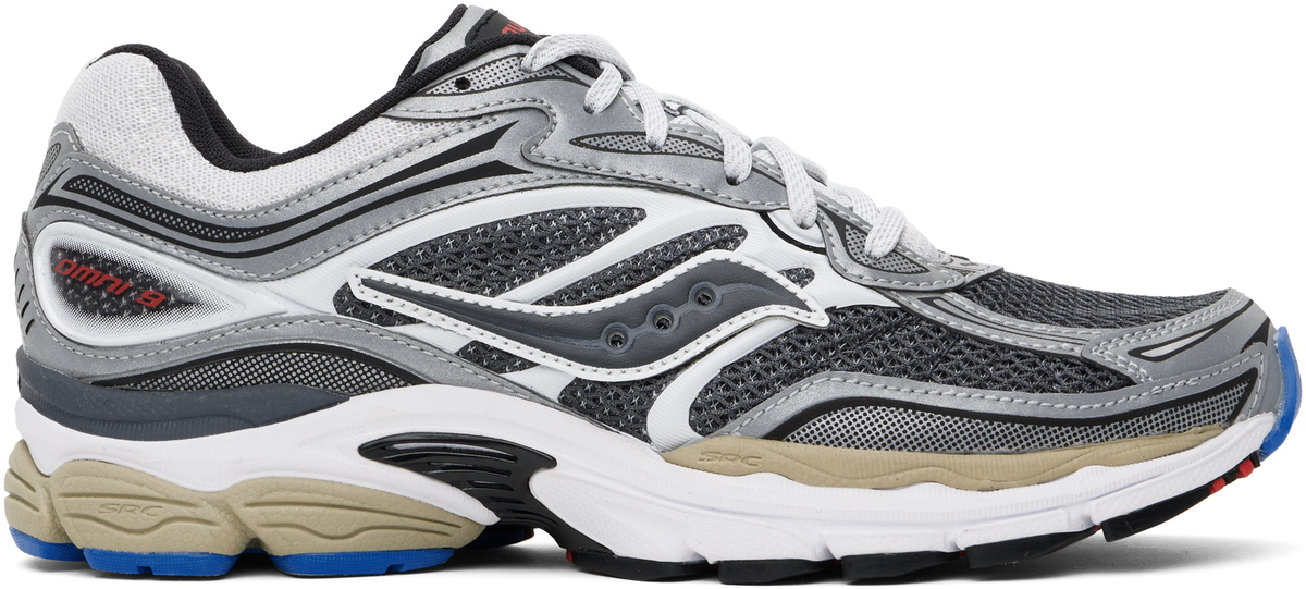 Saucony Silver & Gray ProGrid Omni 9 Metallic Sneakers Saucony