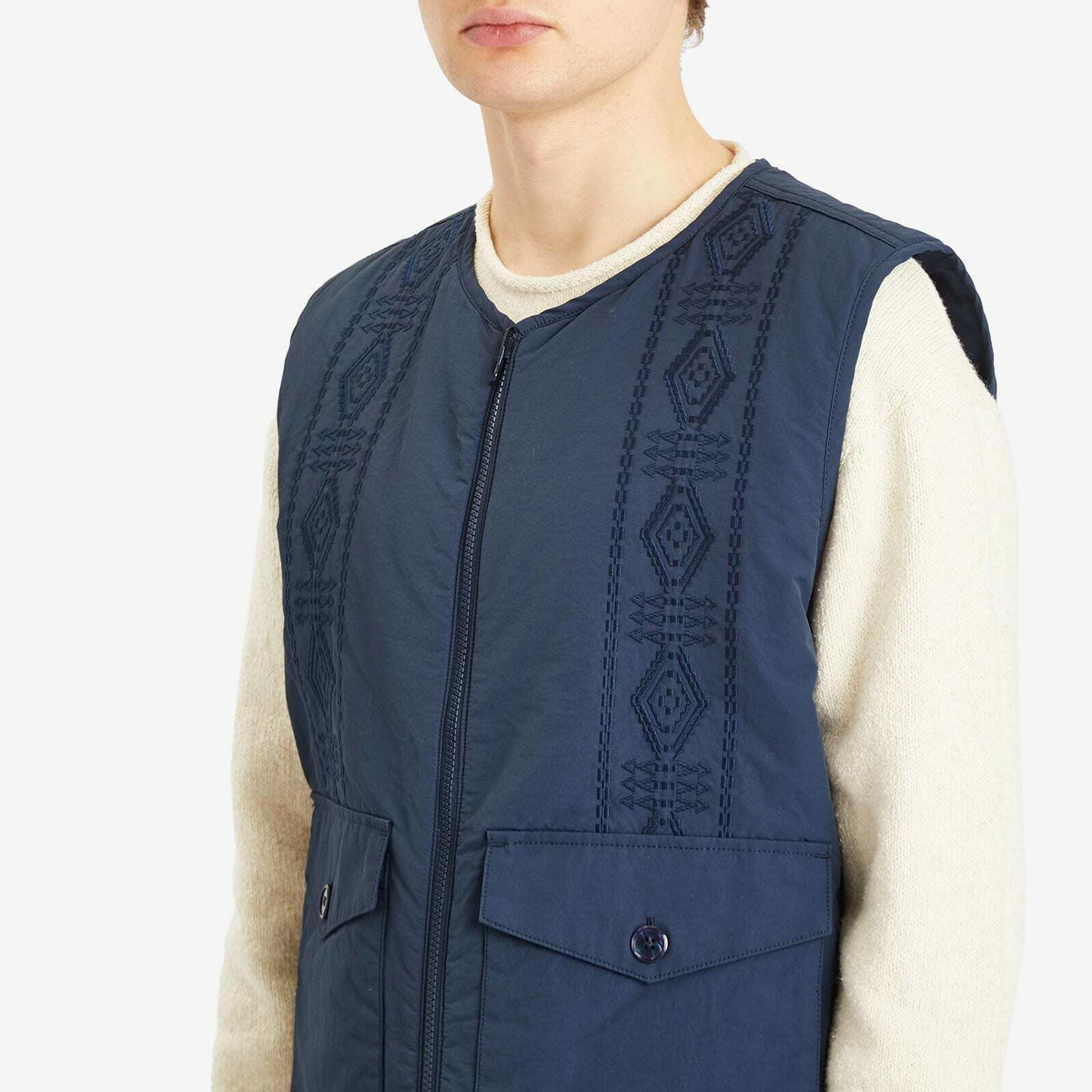 Pendleton Men's Reversible Parachute Liner Vest in Navy Pendleton