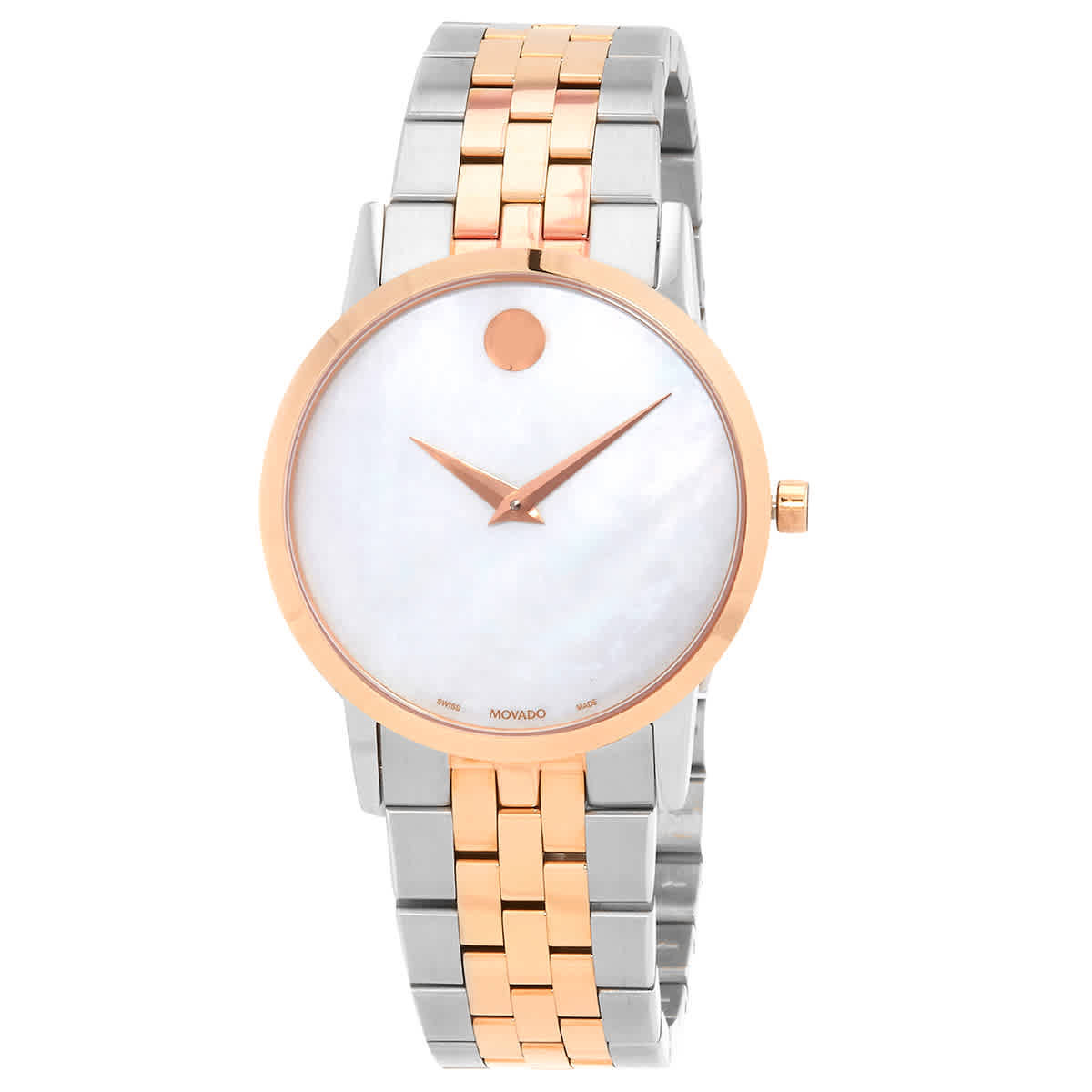 Movado Museum Classic Quartz White Mother of Pearl Dial Ladies Watch ...