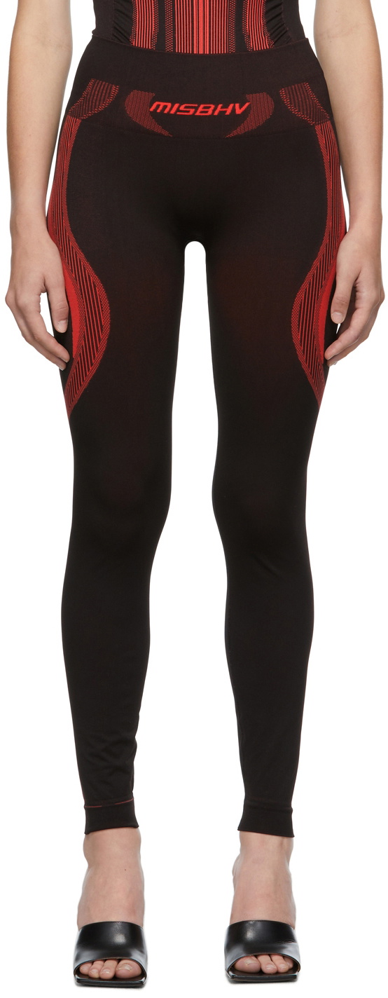 MISBHV Black & Red Active Classic Leggings MISBHV
