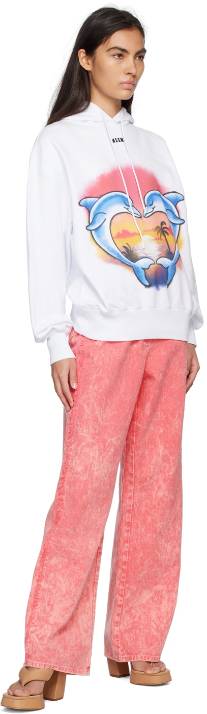 MSGM Pink Faded Jeans MSGM