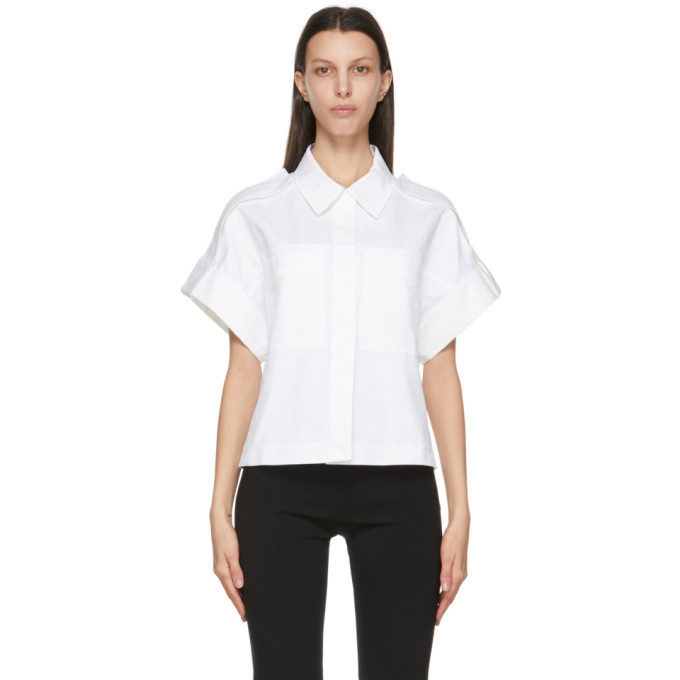 LVIR White Wide Capra Short Sleeve Shirt LVIR