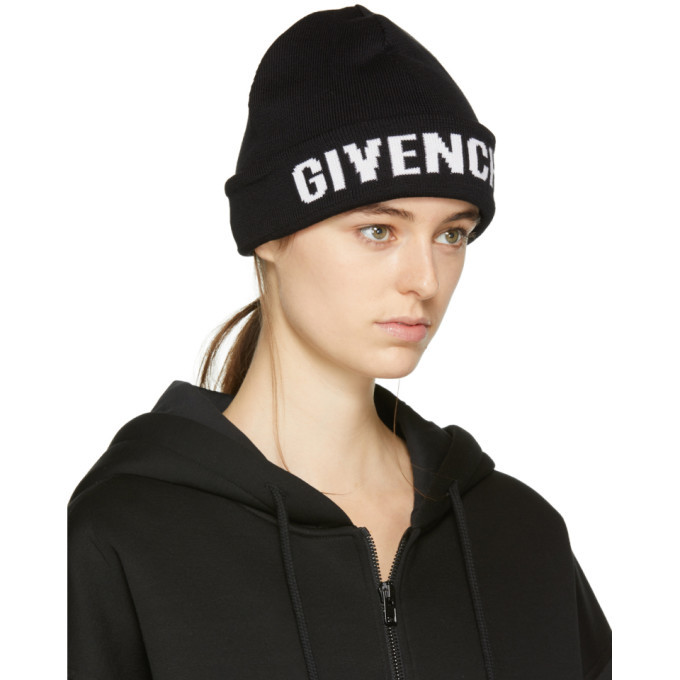 Givenchy Black Logo Beanie Givenchy