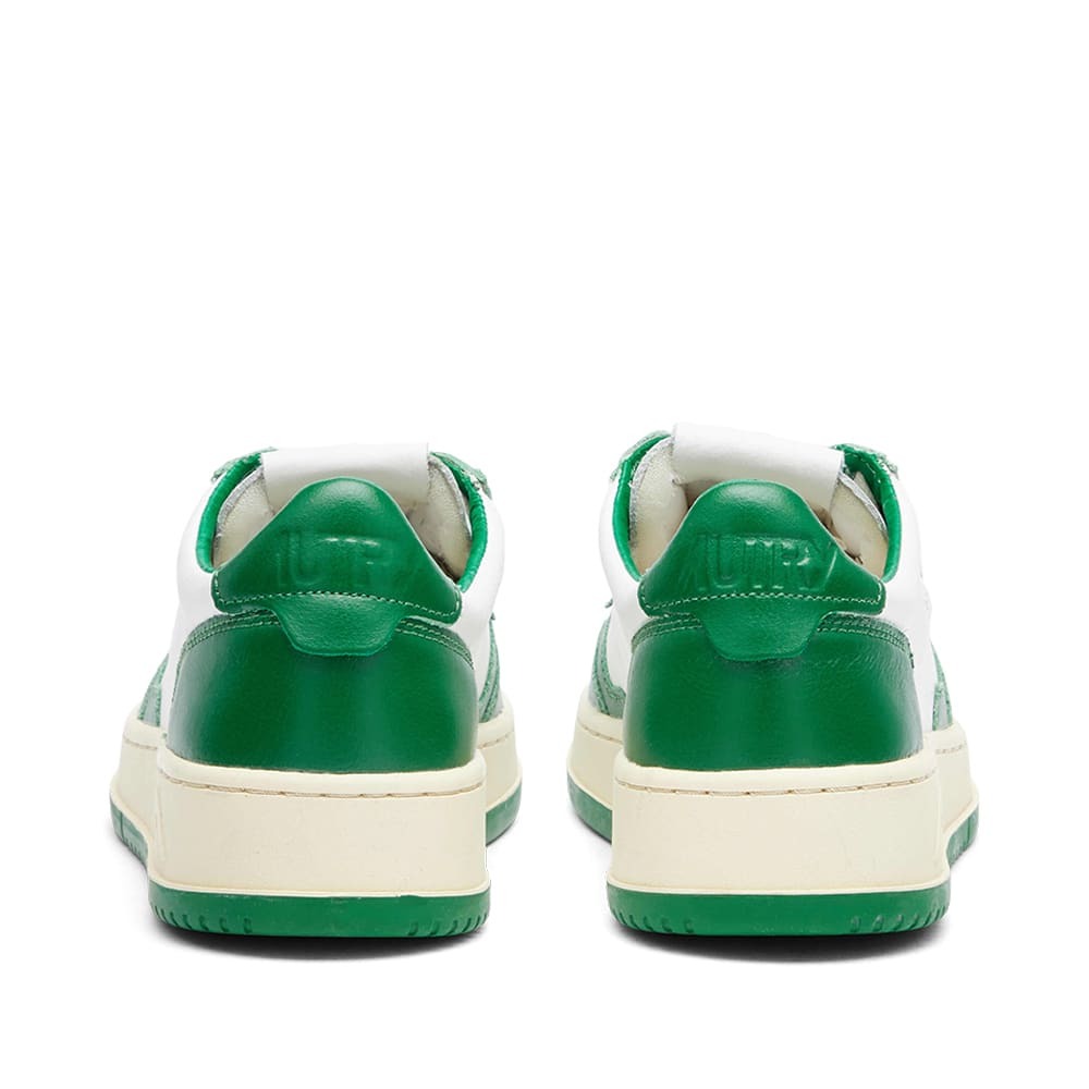 Autry Women's Medalist Low Sneakers in Green/White Autry