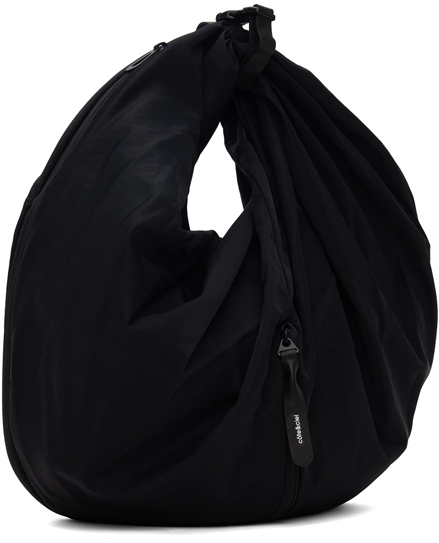 Côte&Ciel Black Large Aóos Infinity Tote Cote & Ciel