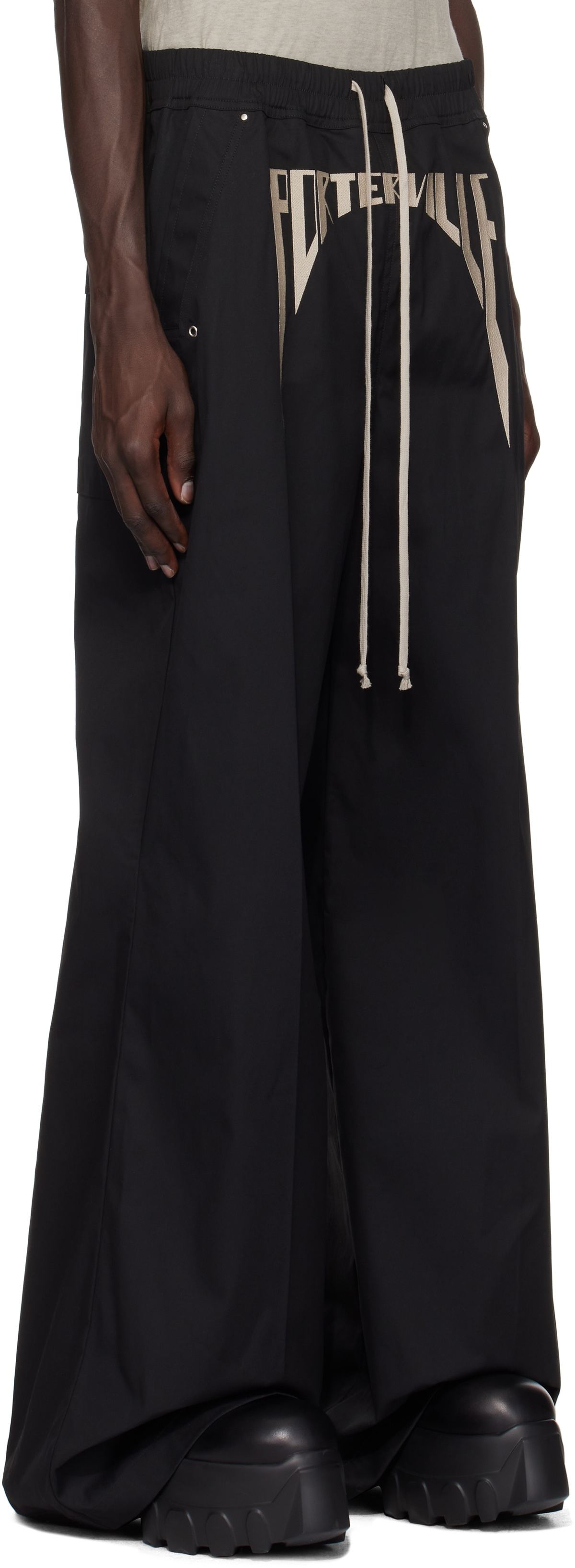 Rick Owens Black Porterville Wide Bela Trousers Rick Owens